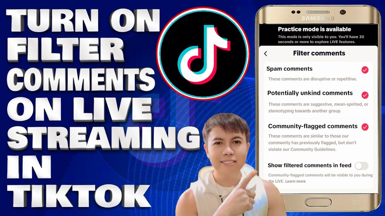 How To Turn On Filter Comments on Live Streaming in TikTok - YouTube