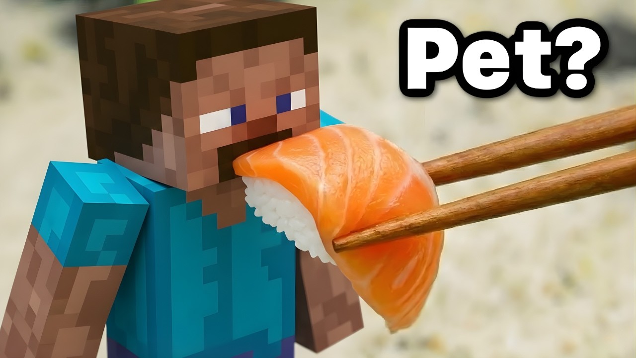 I Got a Pet Minecraft Steve in Real Life - YouTube