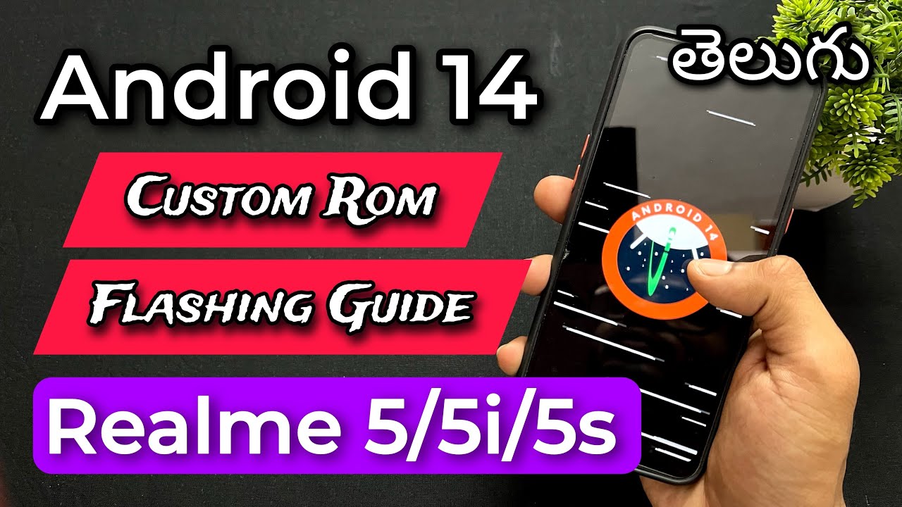How To Install Android 14 Custom Rom On Realme 5/5i/5s. Realme 5 Lo ...