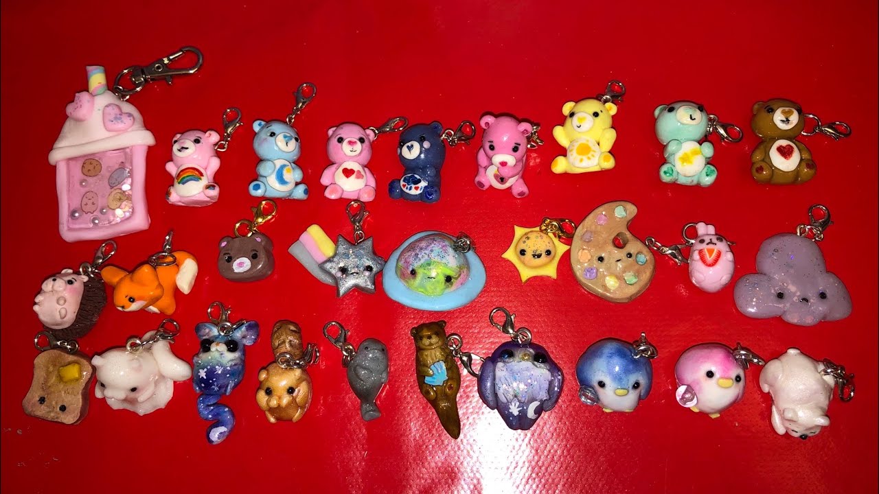 Huge POLYMER CLAY Charms Collection - Made By RasmussenResin - YouTube
