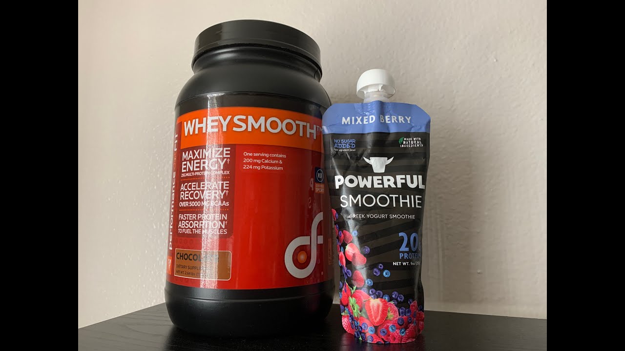 Product Review: Powerful Protein Smoothie & dotFit Whey Protein - YouTube