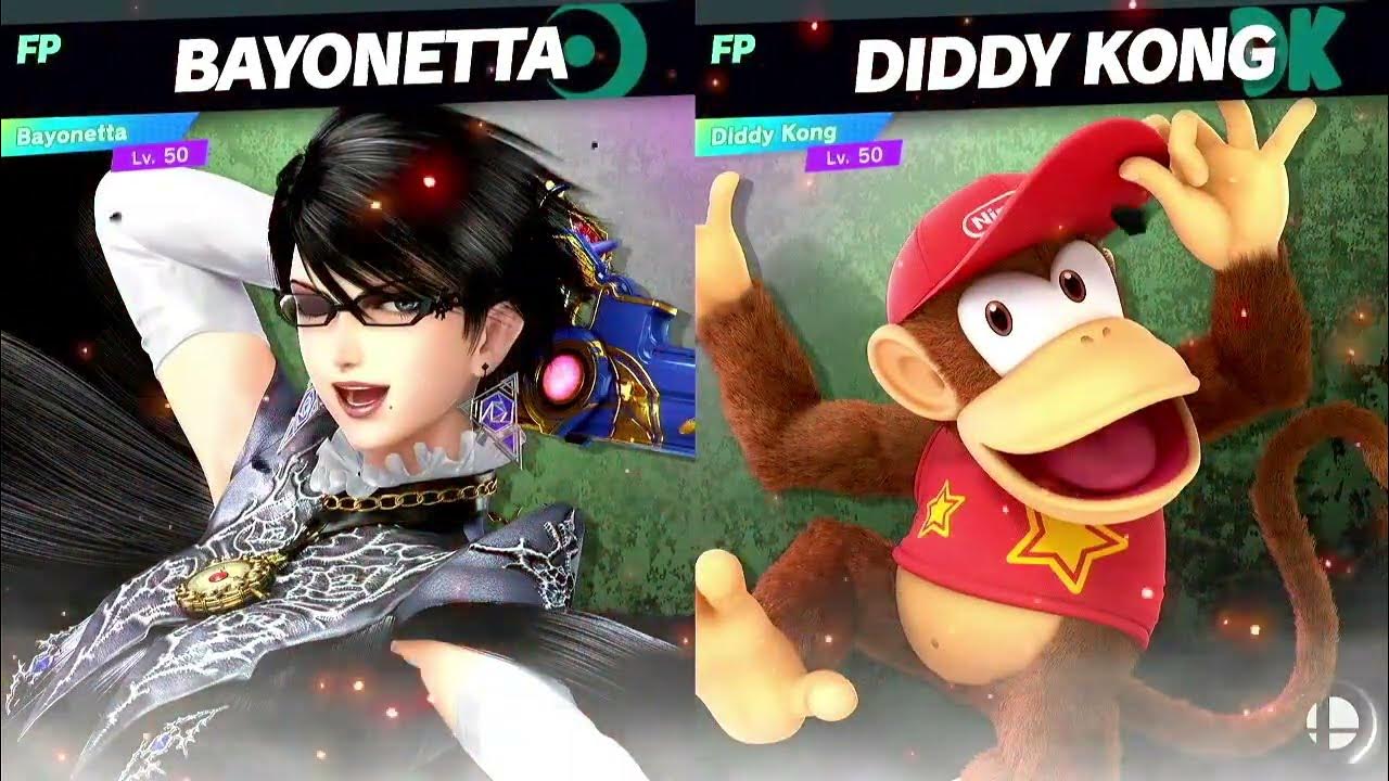 Super Smash Bros Ultimate Amiibo Fights EX Bayonetta vs Diddy Kong - YouTube