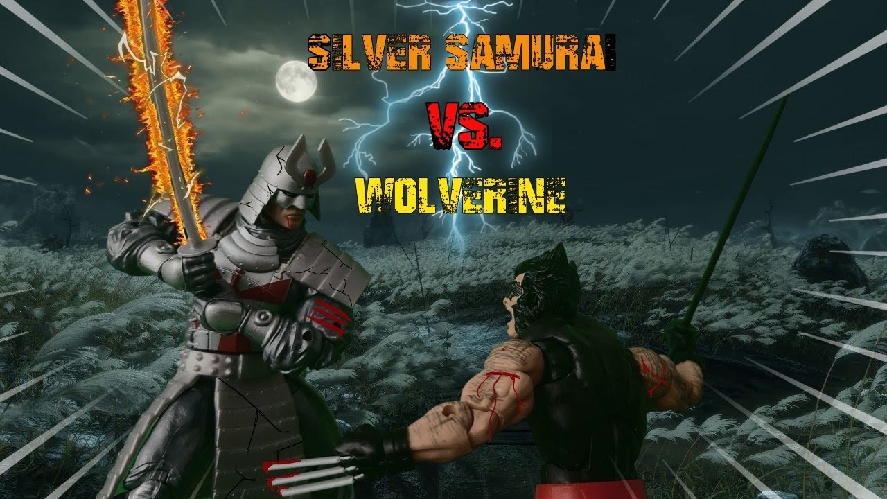 The Wolverine vs Silver Samurai Stop Motion Fight - YouTube