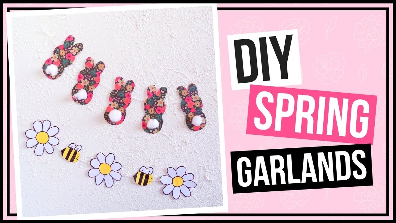2 Easy DIY Spring Garlands | DIY Wall Decor Ideas for Spring | DIY ...