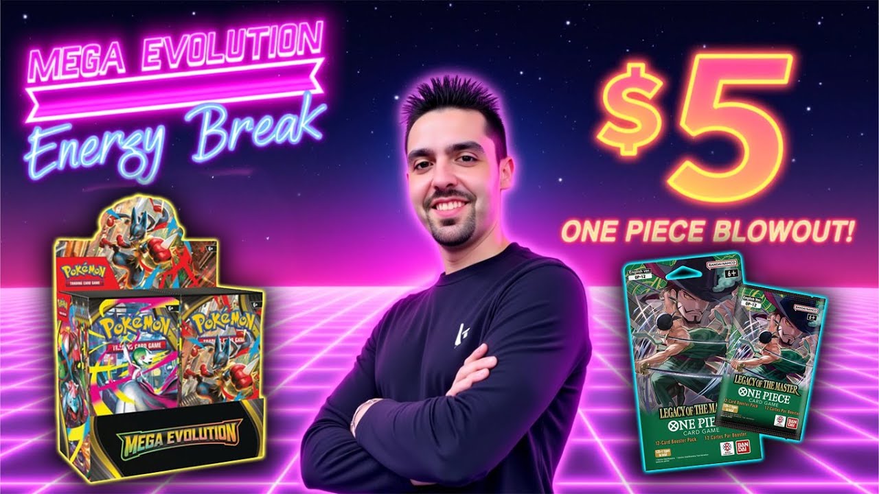 Mega Evolution Energy Break & One Piece Pack Liquidation Sale! - YouTube