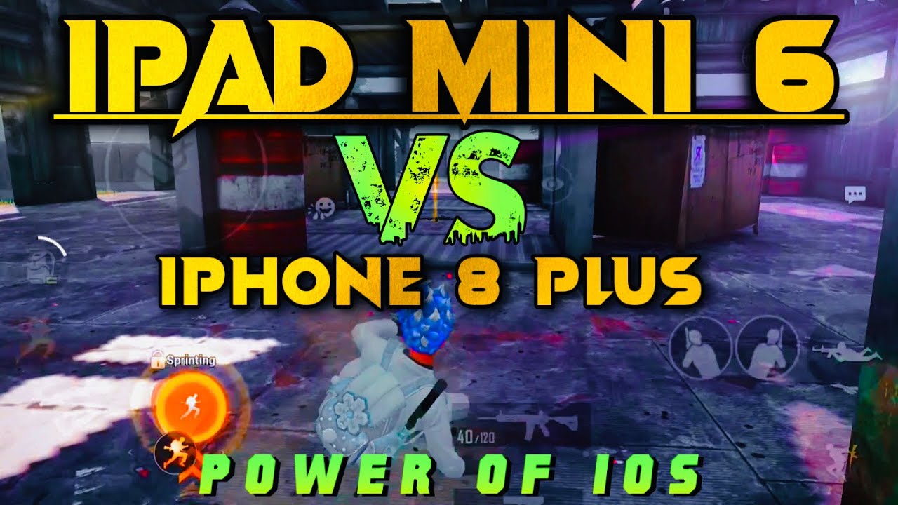 Ipad mini 6 vs Iphone 8 plus fps |Power of apple device in room| mini 6 ...