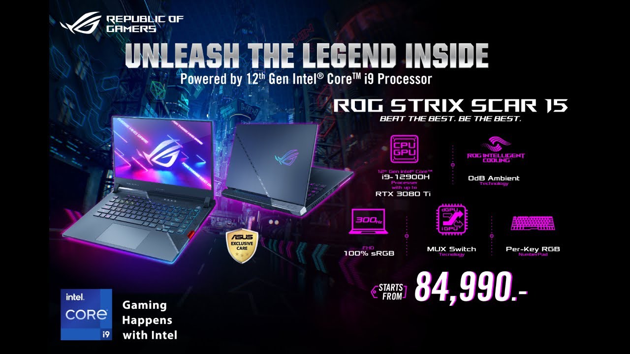 𝟮𝟬𝟮𝟮 𝗥𝗢𝗚 𝗦𝘁𝗿𝗶𝘅 𝗦𝗰𝗮𝗿 𝟭𝟱 (G543)｜ROG ประเทศไทย - YouTube