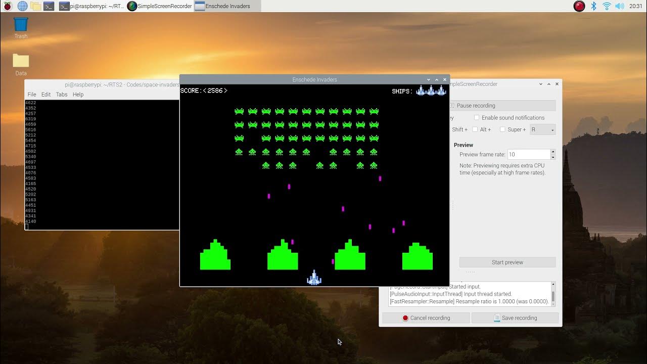 Space Invaders - Raspberry Pi 4B ( C++ , SFML) - YouTube