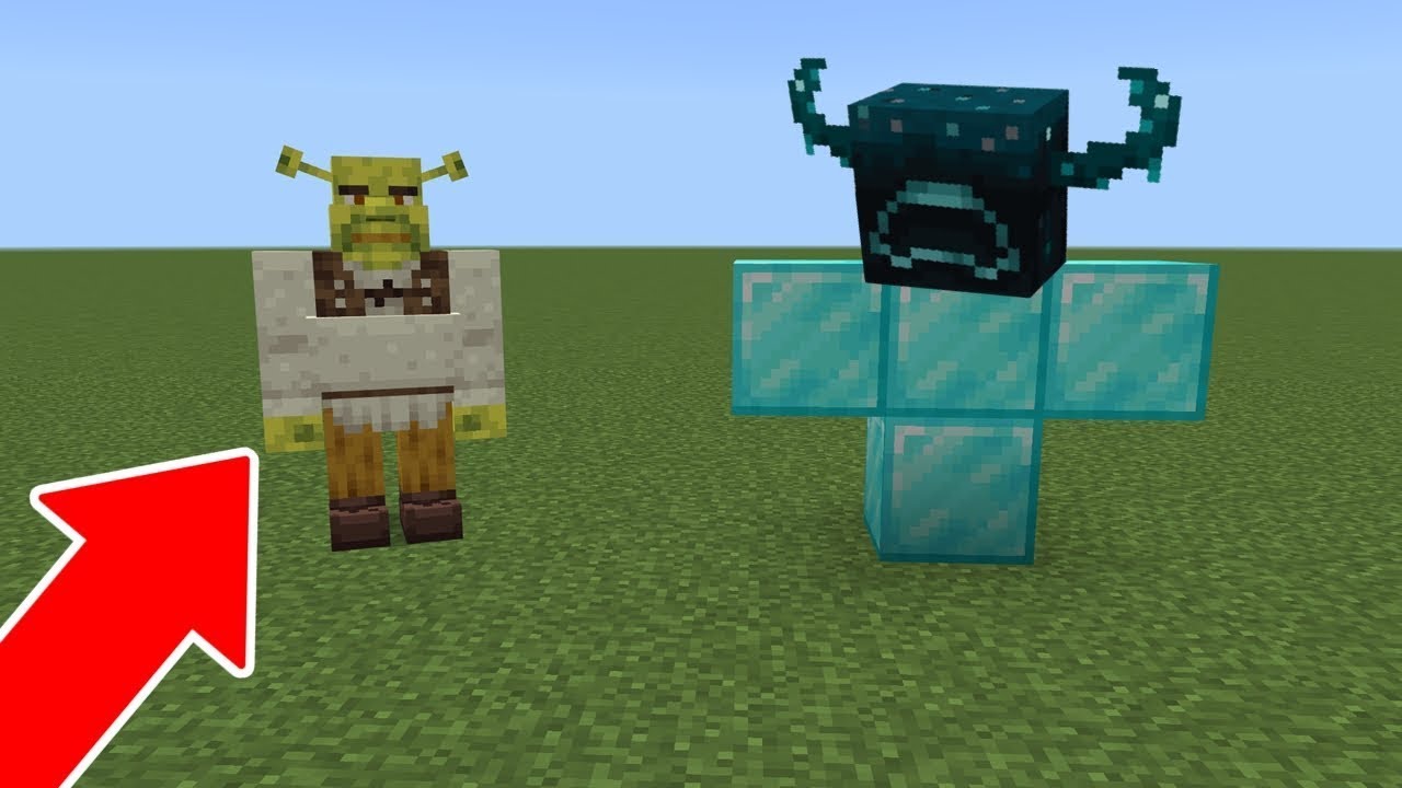 PONGO A SHREK PARA LUCHAR CON WARDEN EN MINECRAFT!! ¿QUIÉN GANÓ? - YouTube
