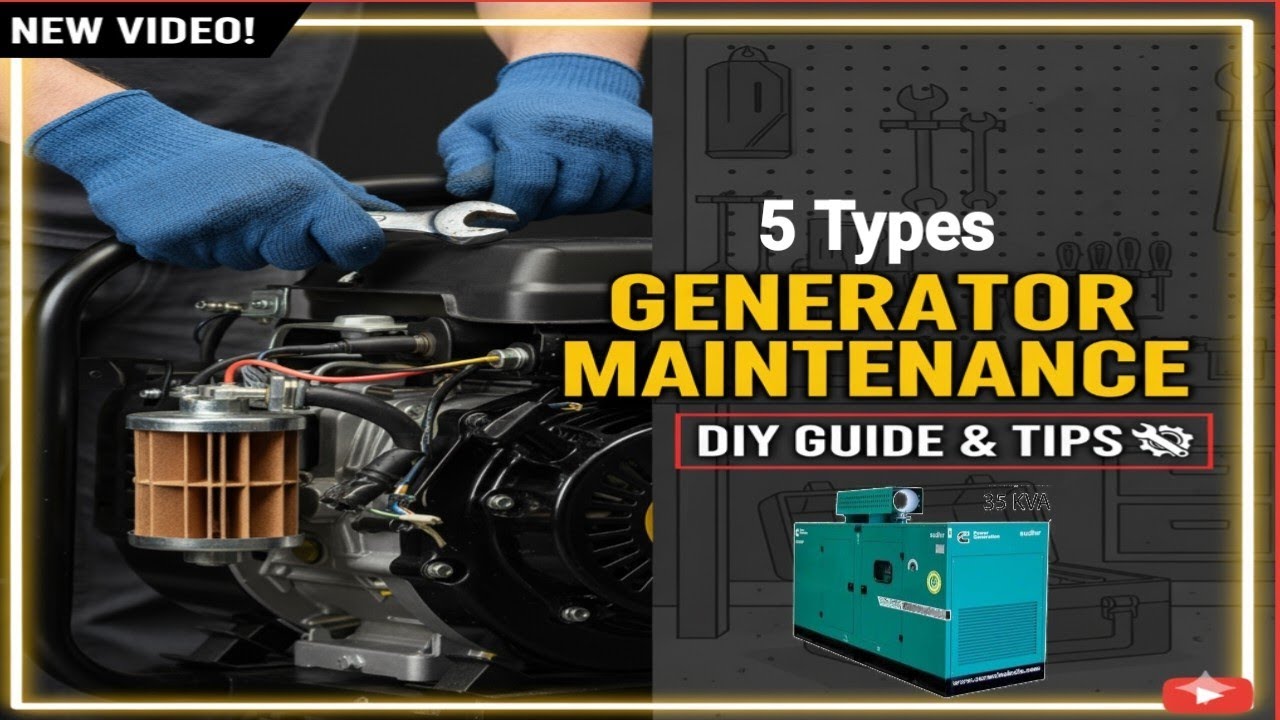 Generator maintenance | DG Maintenance| DIY Guide tips - YouTube