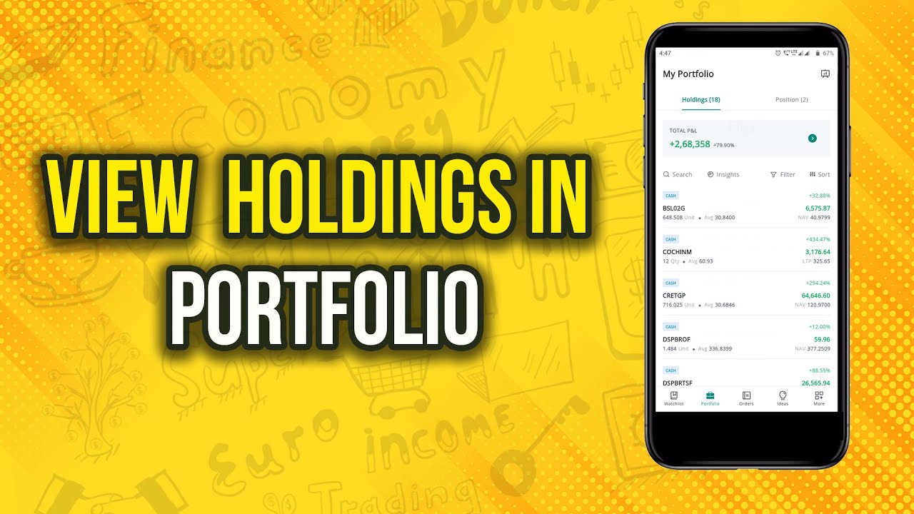 How to View Holdings in Portfolio | Portfolio | Flip Mobile | Geojit ...