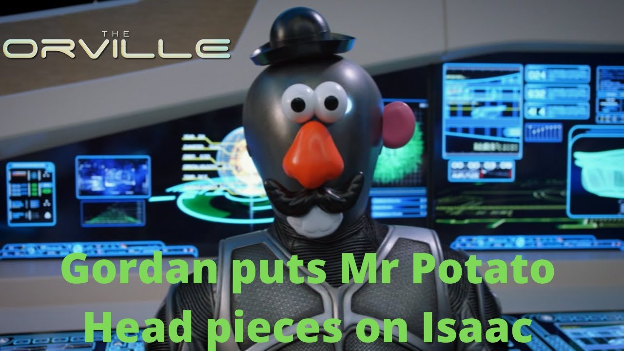The Orville | Gordon puts Mr. Potato Head pieces on Isaac - YouTube
