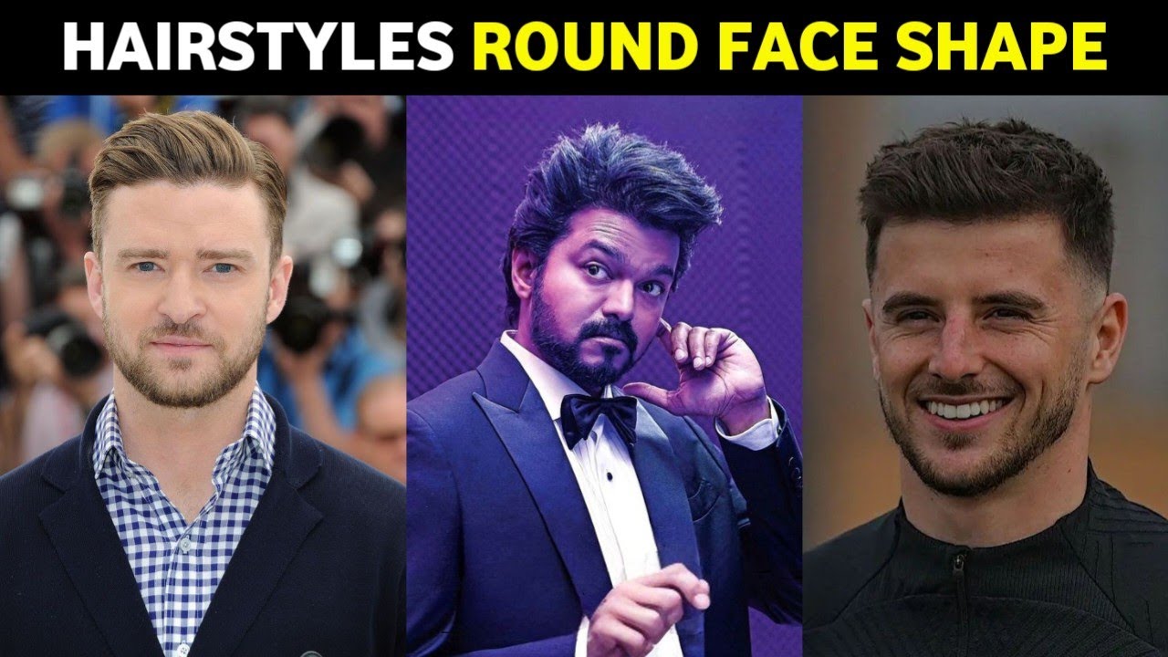 Trendy Hairstyles for Men with Round Face Shape - YouTube