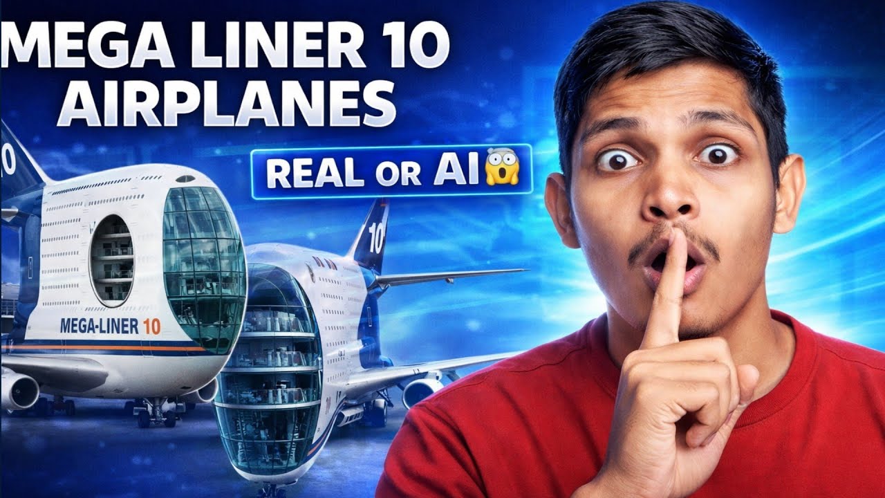 mega liner 10 real or fake 😱 || mega liner 10 airplane real or fake ...