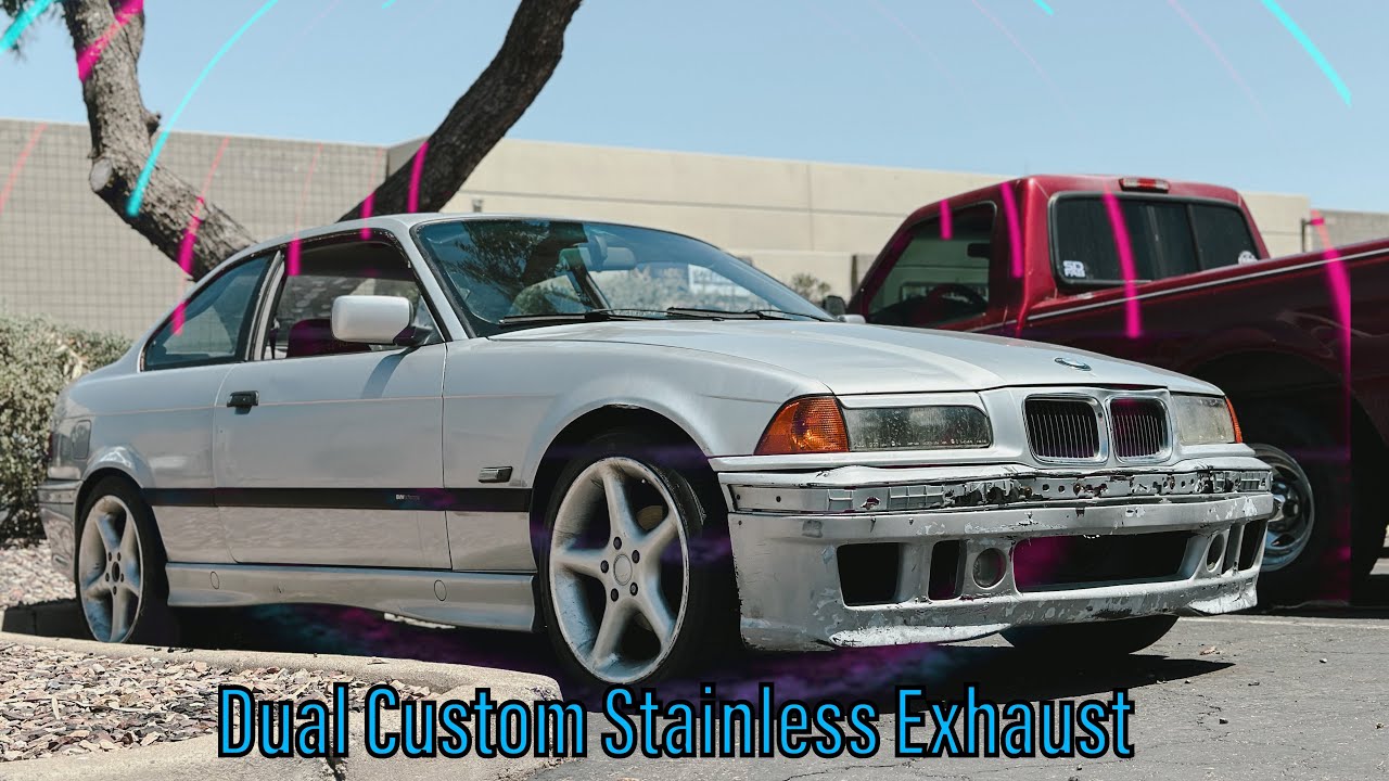 Fabricating a Custom Exhaust For the Drift E36 - YouTube