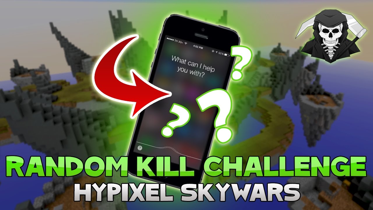 THE RANDOM KILL CHALLENGE! ( Hypixel Skywars ) - YouTube