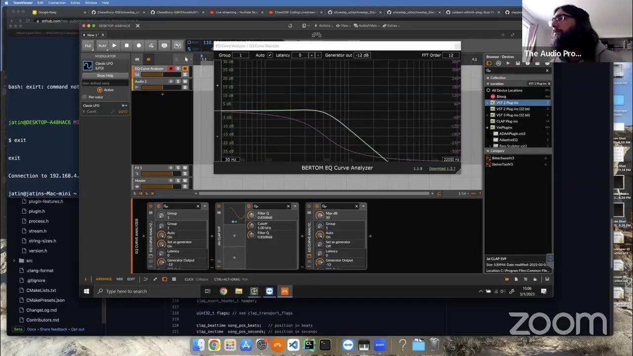 ChowDSP Coding Livestream #5 (Plugin Development with Jai) - YouTube