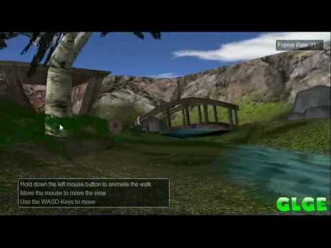 GLGE WebGL Library Demo Scene - YouTube