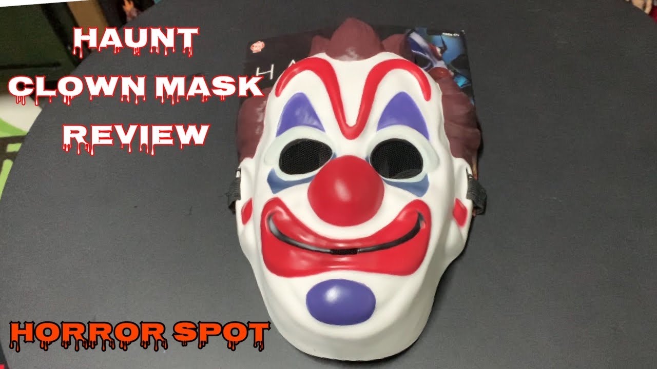 Haunt clown mask review trick or treat studios - YouTube