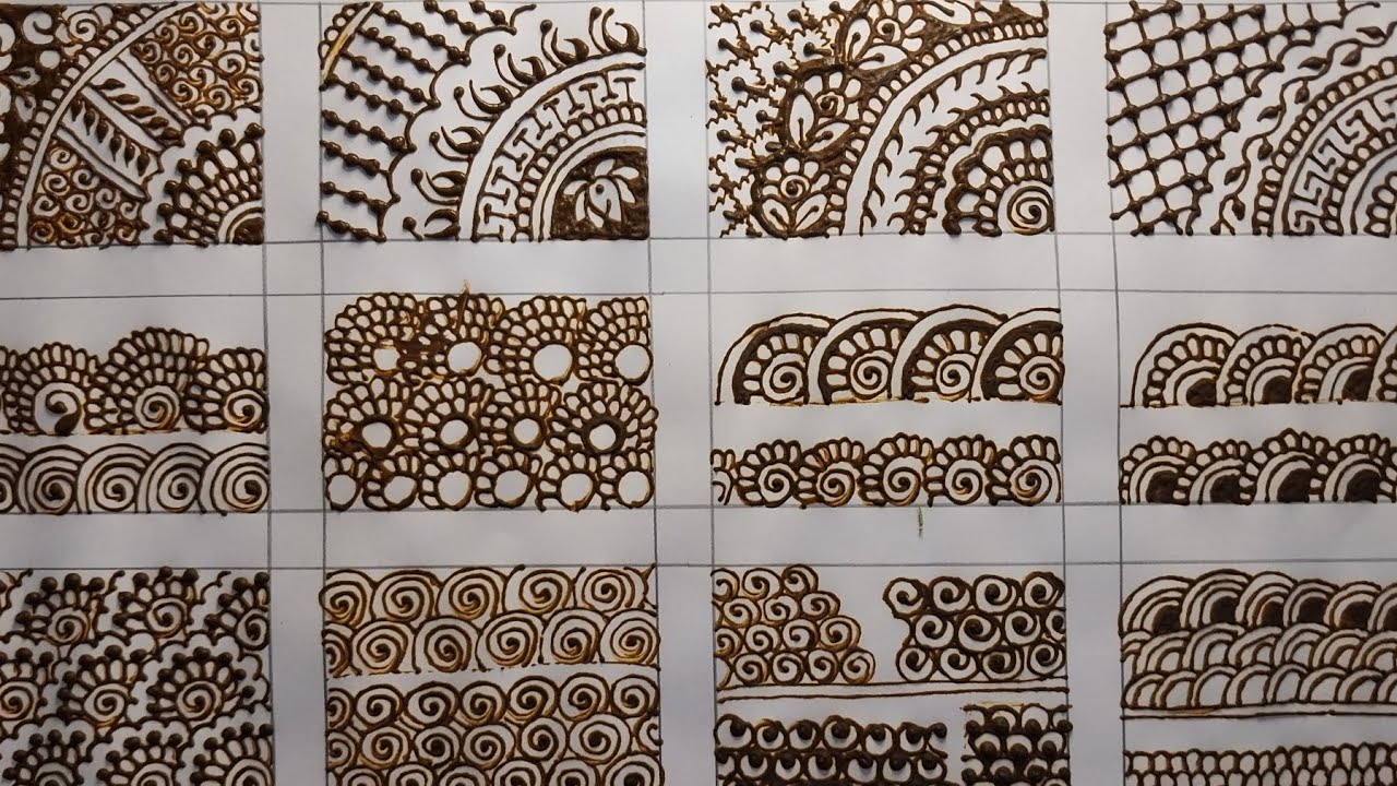 Types of Filling Designs, Beginner friendly Mehendi class Day5 - YouTube