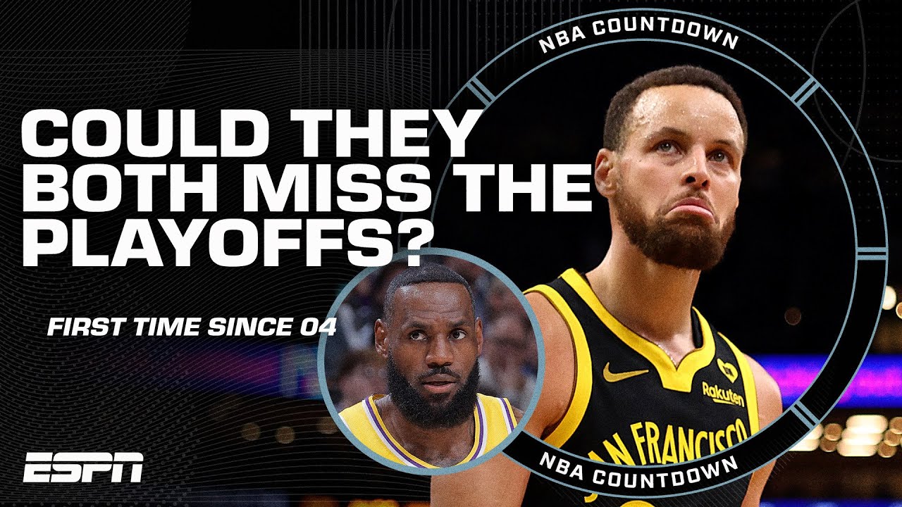 Could LeBron AND Steph Curry miss the playoffs? 😱 | NBA Countdown - YouTube