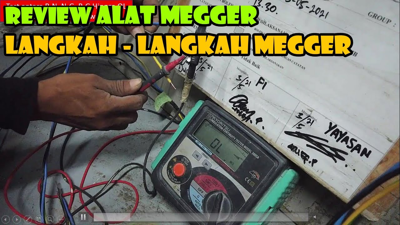 Review Alat Megger dan langkah - langkah megger - YouTube
