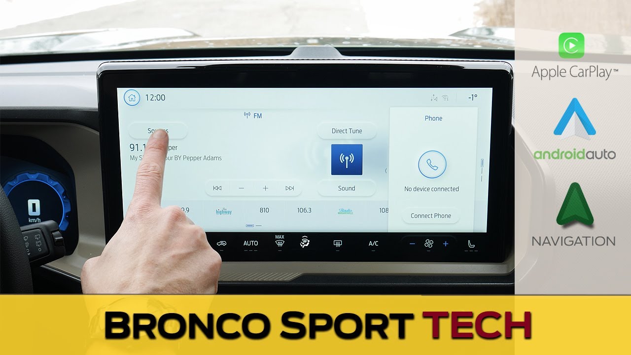 Sync 4 in the Ford Bronco Sport | Apple CarPlay, Android Auto and more ...