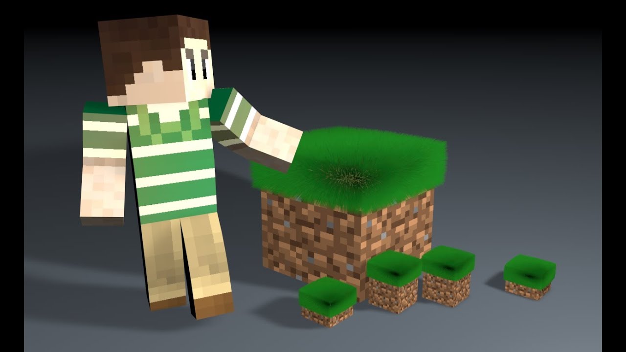 Minecraft Block Animation Dynamic Grass [HD] - YouTube