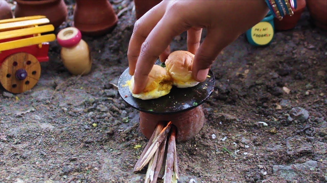 Miniature Pav Bhaji | Pav Bhaji Recipe | Miniature Cooking #7 | Mini ...