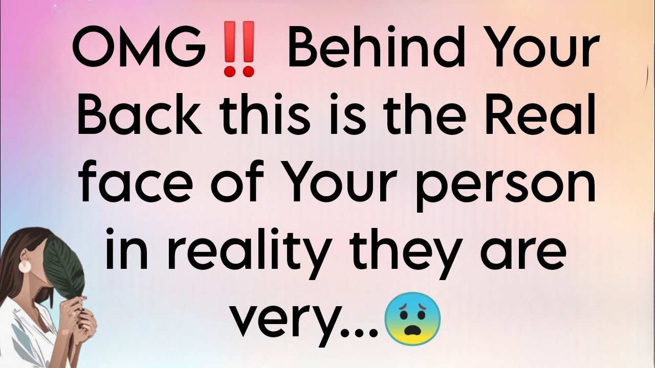 OMG‼️ Behind Your Back This is The Real Face Of Your Person In Reality ...