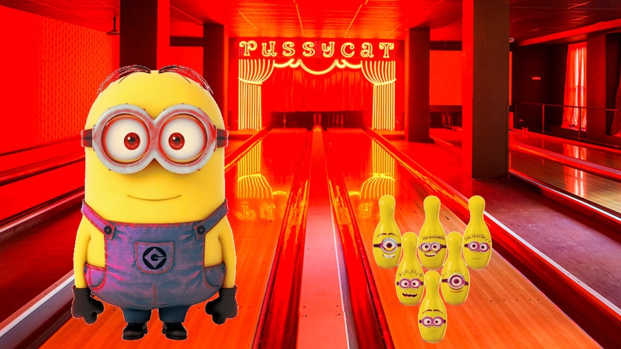 Minion kids bowling set. A nice skittles game and more - YouTube