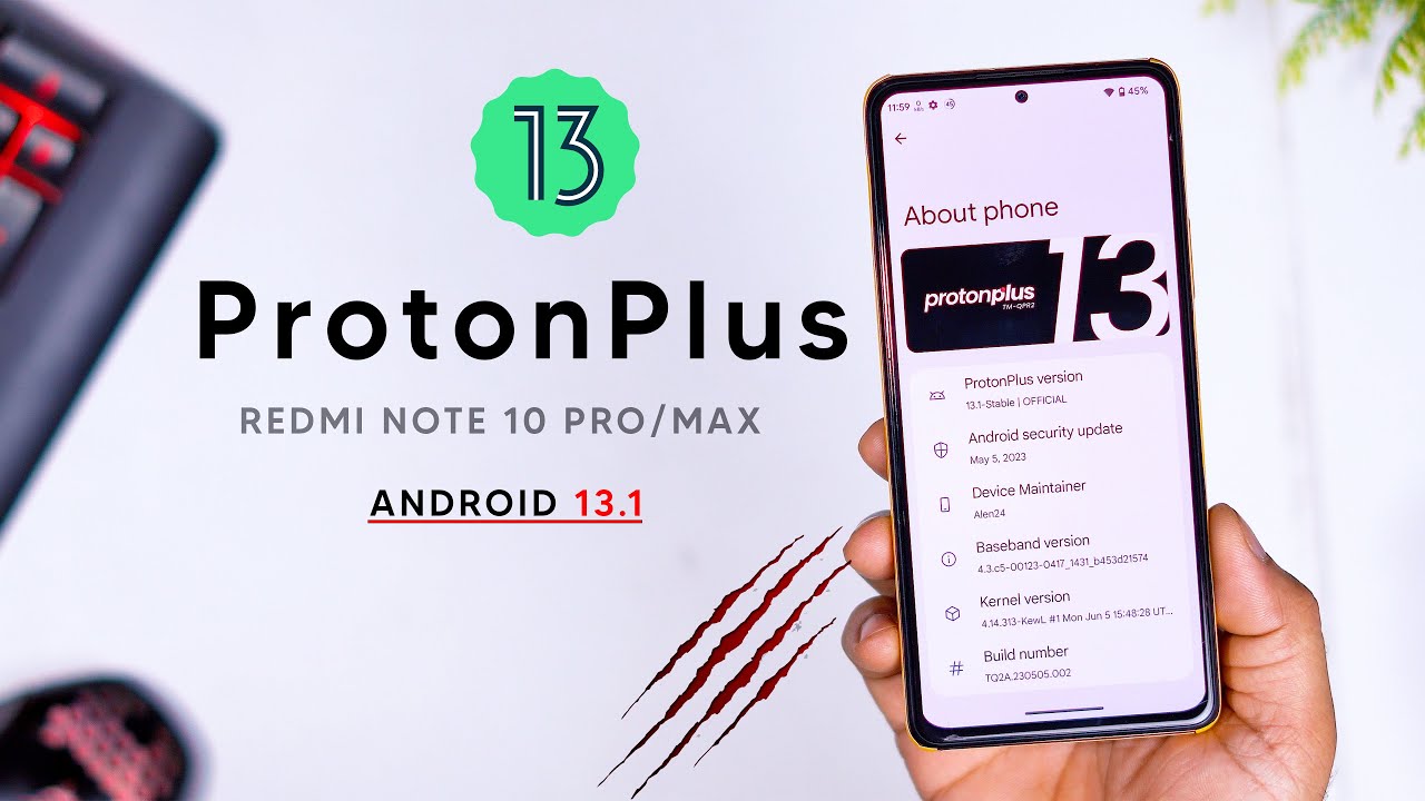 official Android 13.1 ProtonPlus for Redmi Note 10 Pro/Max Review, Smooth Ui, 13.1 Benifit!! 🔥 ...