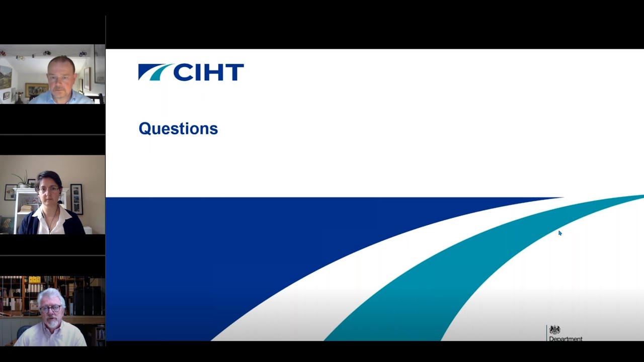 Webinar: Understanding CIHT's approach to revising Manual for Streets ...