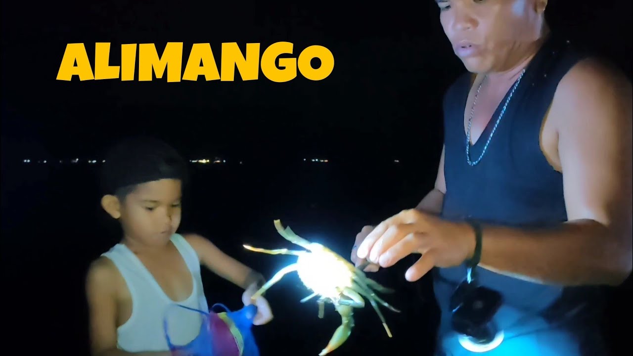 Spearfishing at night sa tabing dagat | #WackyTV - YouTube