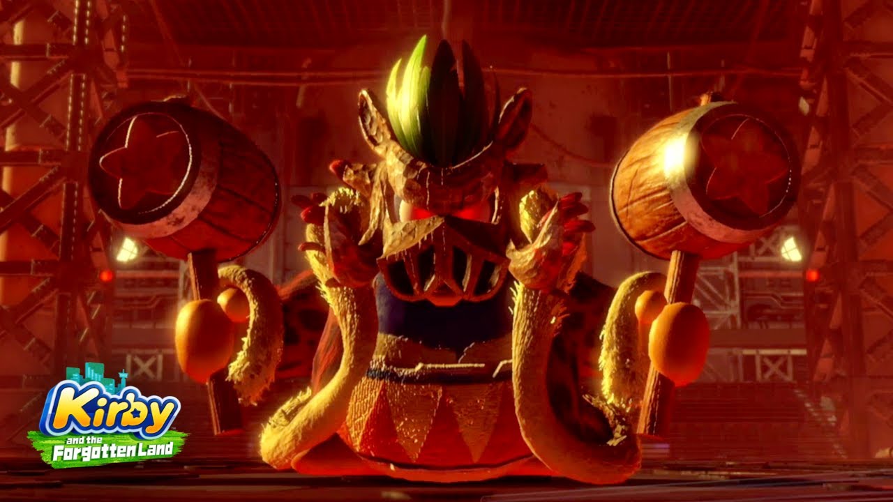 Kirby And The Forgotten Land | Forgo Dedede Boss Fight Only Gameplay ...