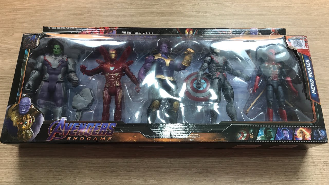 3 Minutes Satisfying With Unboxing Superhero Avengers Set 5 Pcs | ASMR ...