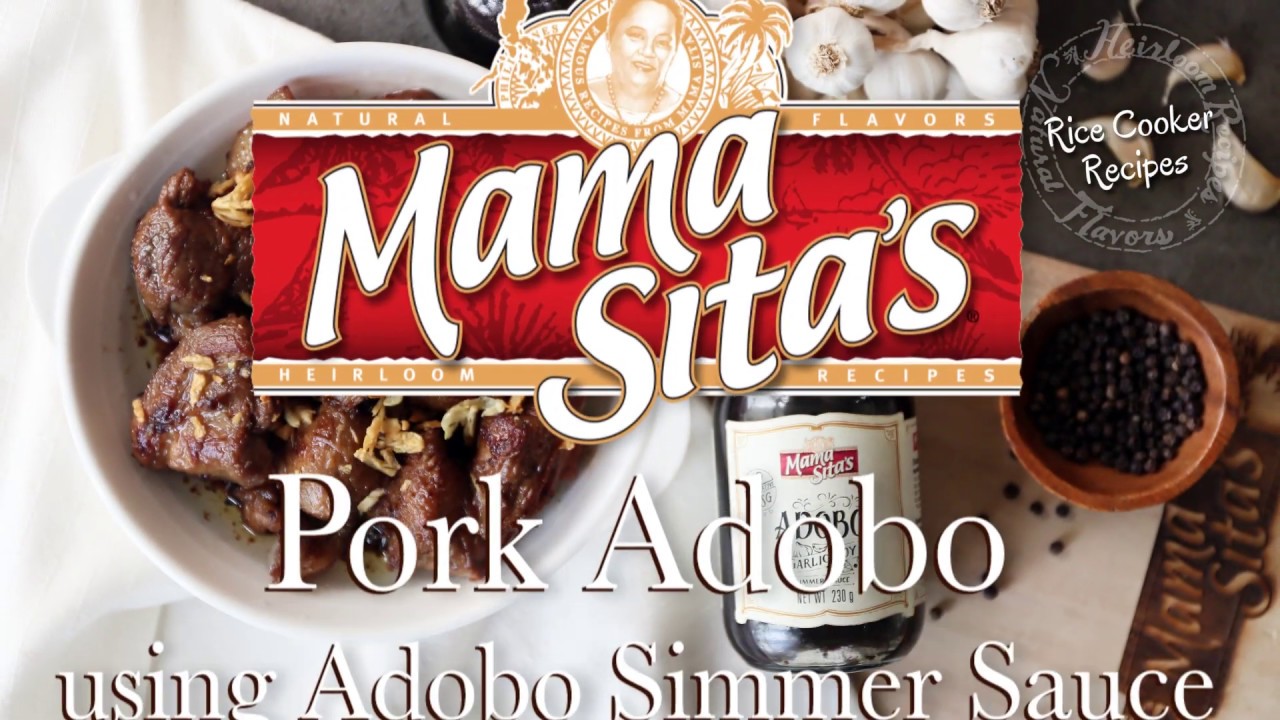 RICE COOKER RECIPE: Pork Adobo using Mama Sita's Adobo Simmer Sauce ...