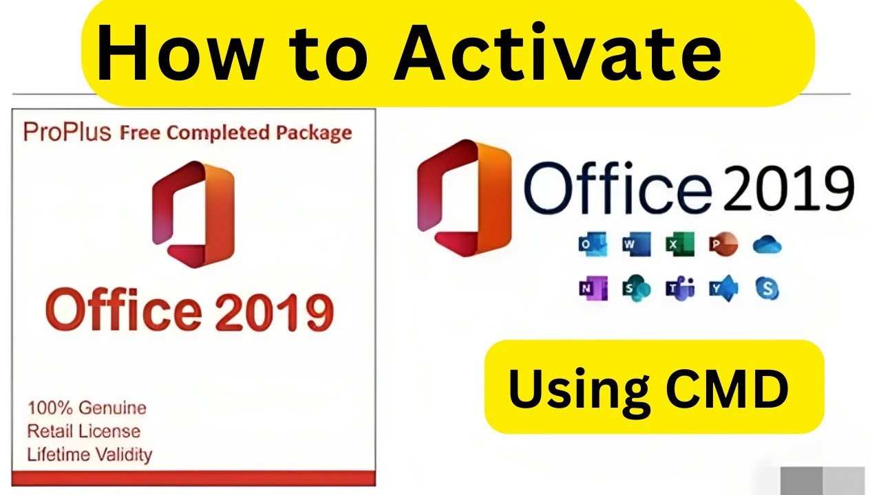 How to Activate Microsoft Office 2019 pro plus - YouTube