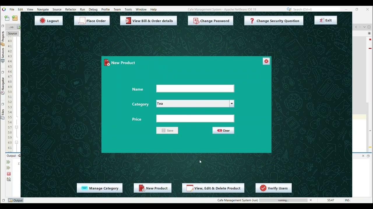 Cafe Management System Project using Java, MySQL and NetBeans - YouTube