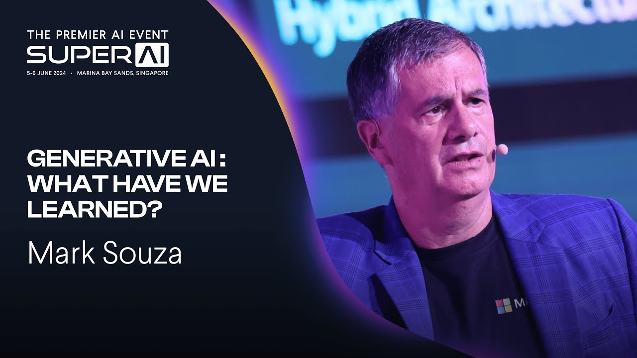 Generative AI - What Have We Learned? - Mark Souza - SuperAI 2024 - YouTube