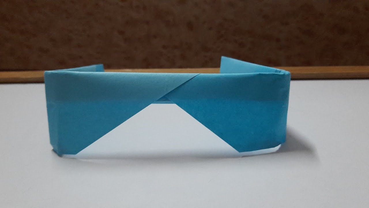 How to make paper spectacles , awesome origami - YouTube