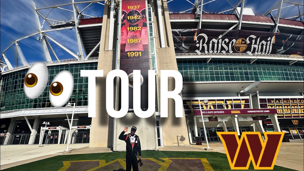 TAKING A TOUR OF THE WASHINGTON COMMANDERS STADIUM 🏟️! - YouTube