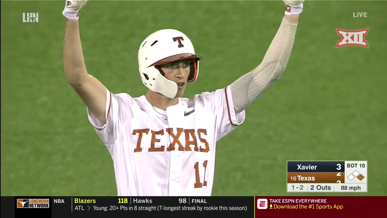 Xavier vs Texas Baseball Highlights - Game 1 - YouTube