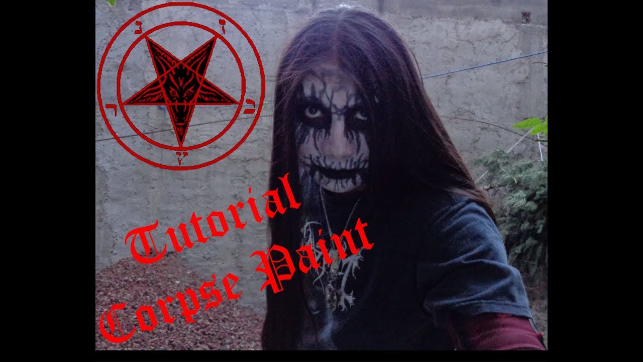 Tutorial Corpse Paint Blackmetal - YouTube
