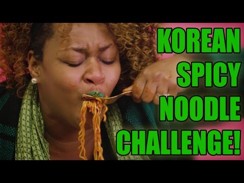 Korean Spicy Noodle Challenge! - GloZell