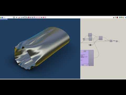 Real-time physics simulation with Grasshopper(Flexhopper plugin) and ...