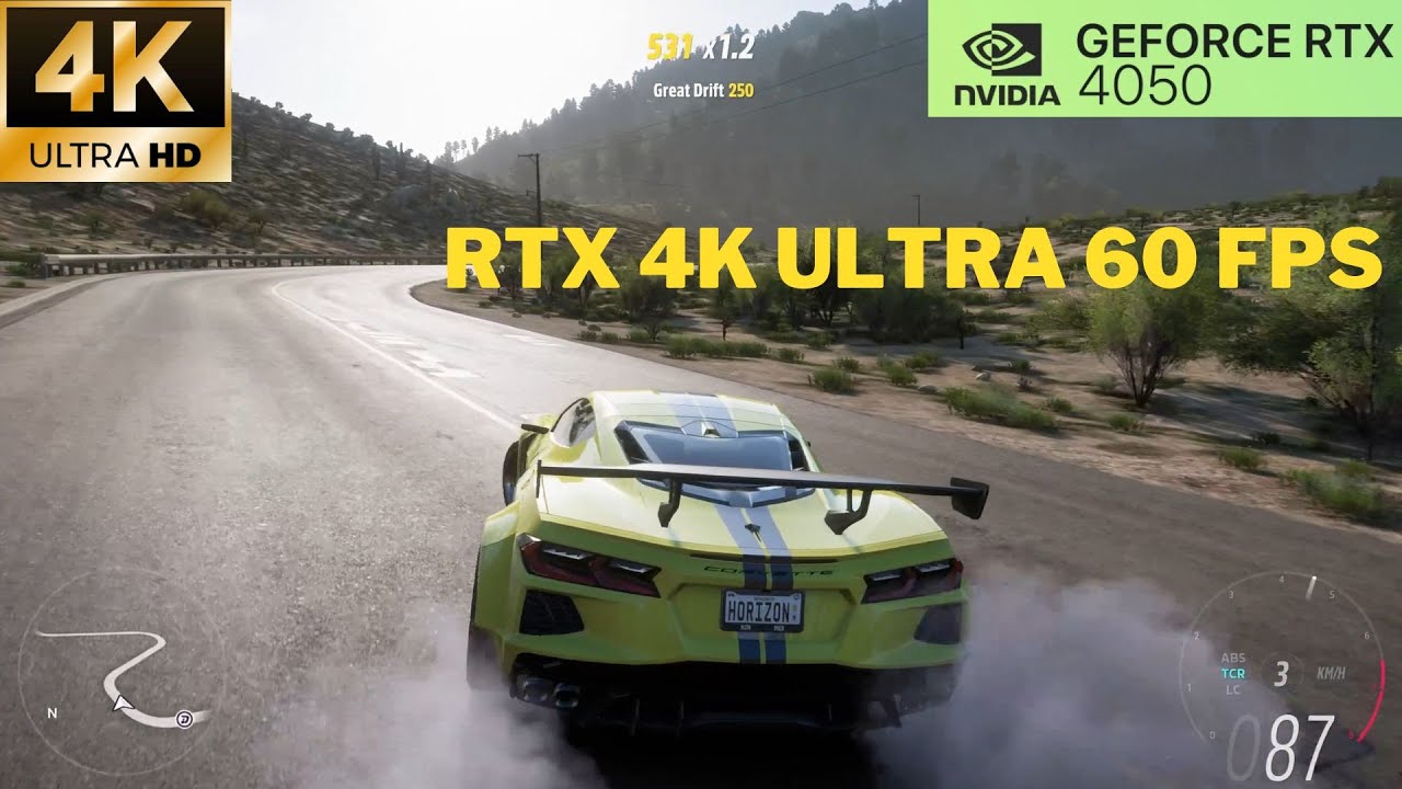 4K Ultra HD Drifting Gameplay | Forza Horizon with NVIDIA GeForce RTX ...