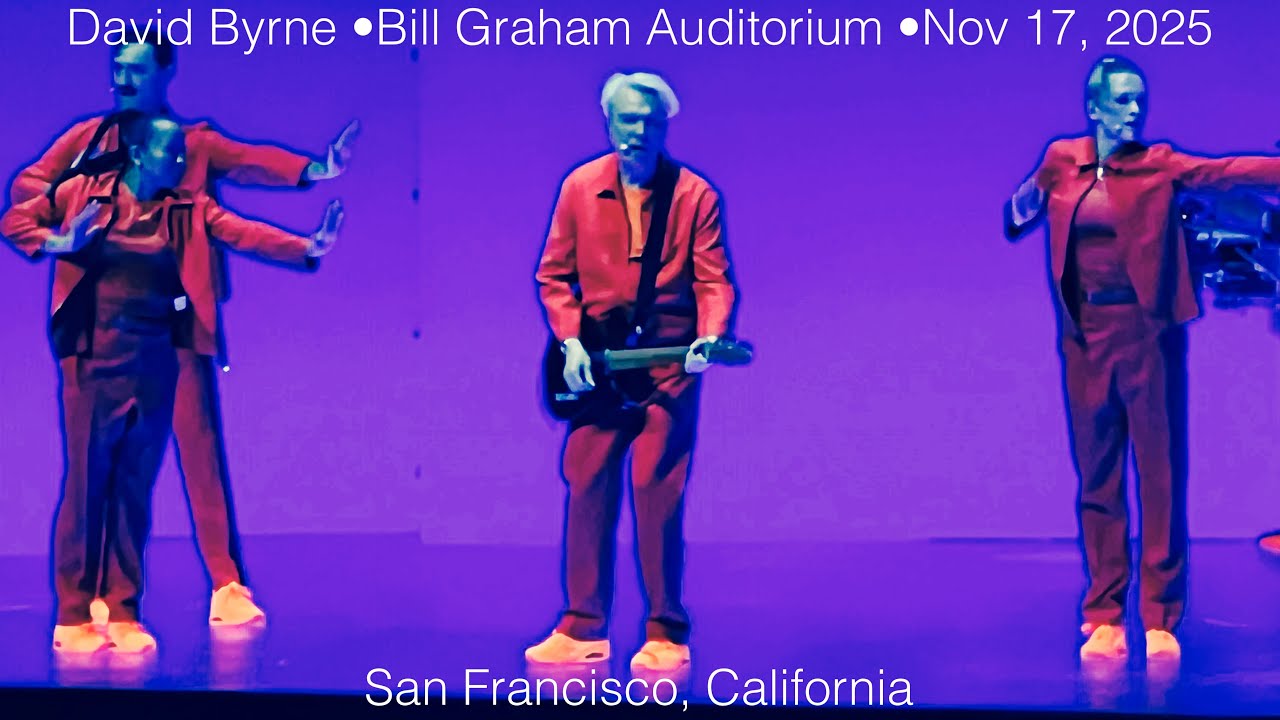 Clips: David Byrne @ Bill Graham Auditorium, San Francisco, Ca Nov 17 ...