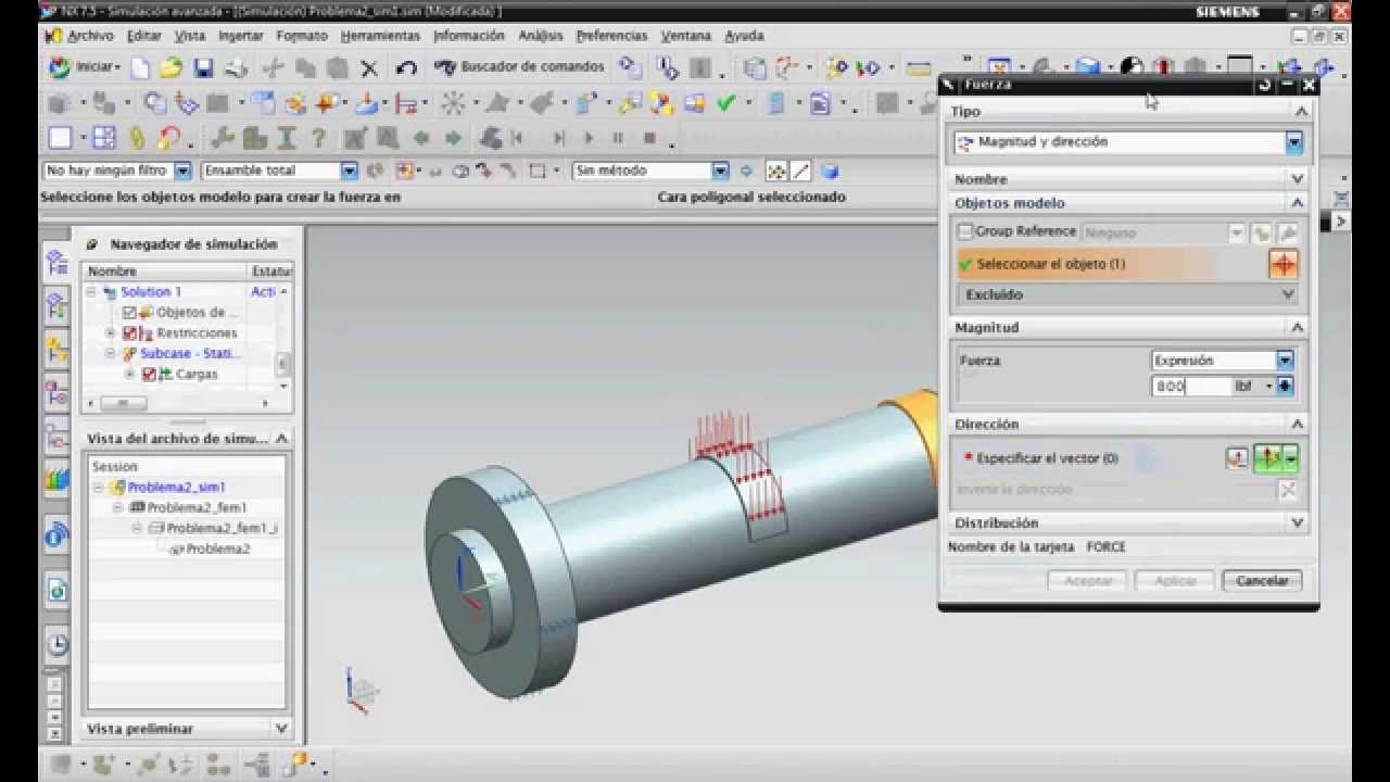 FEM analysis in 5 mins using Nx - YouTube