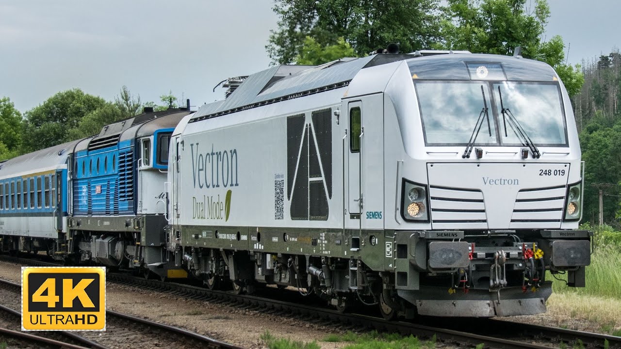 Siemens Vectron Dual Mode na rychlících Rožmberk 14.6.2023 - YouTube